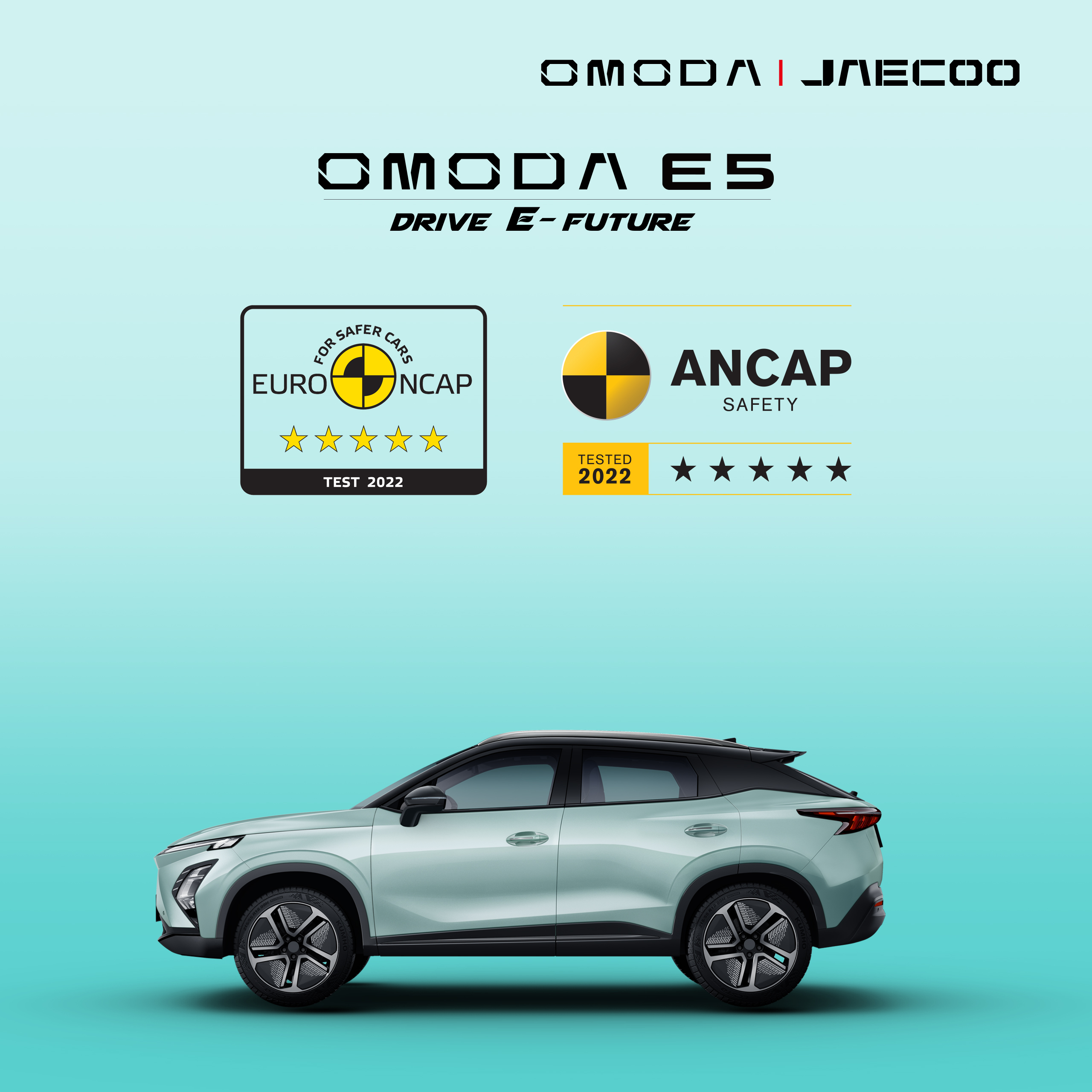 Electric OMODA E5 gains Euro NCAP five-star safety rating – Wheels Alive