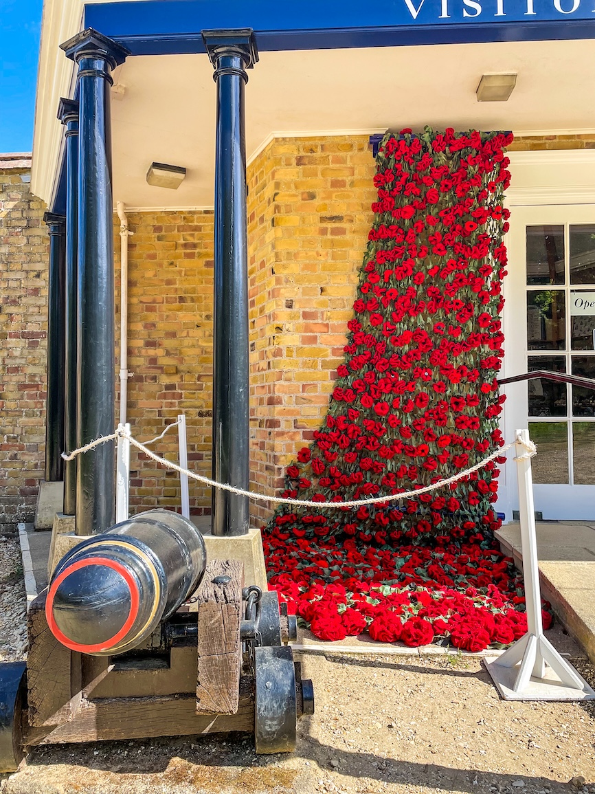 Handmade poppy tribute on display at Buckler’s Hard for the 80th ...
